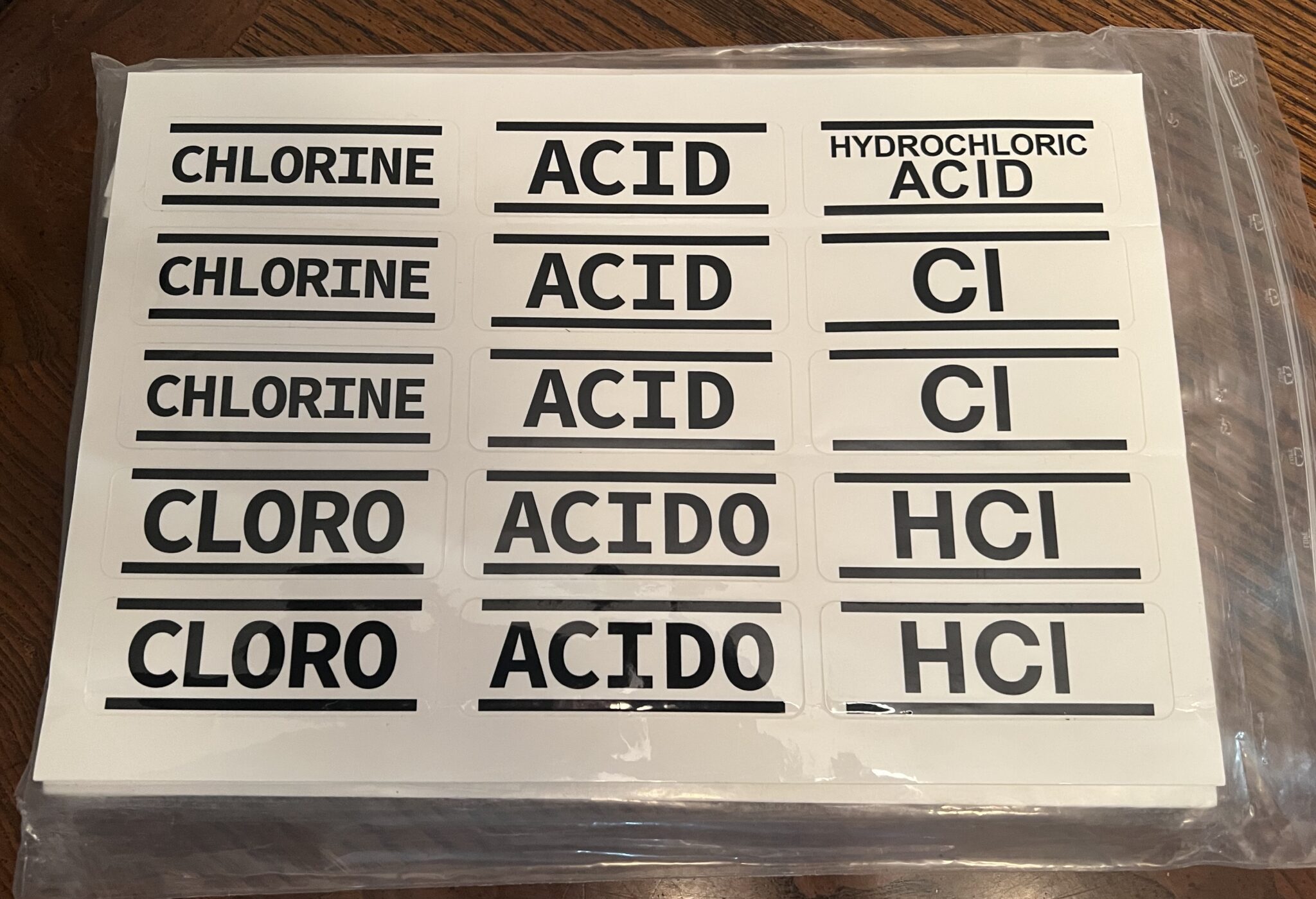 _Commercial Pool Stickers - Plumbing Labels